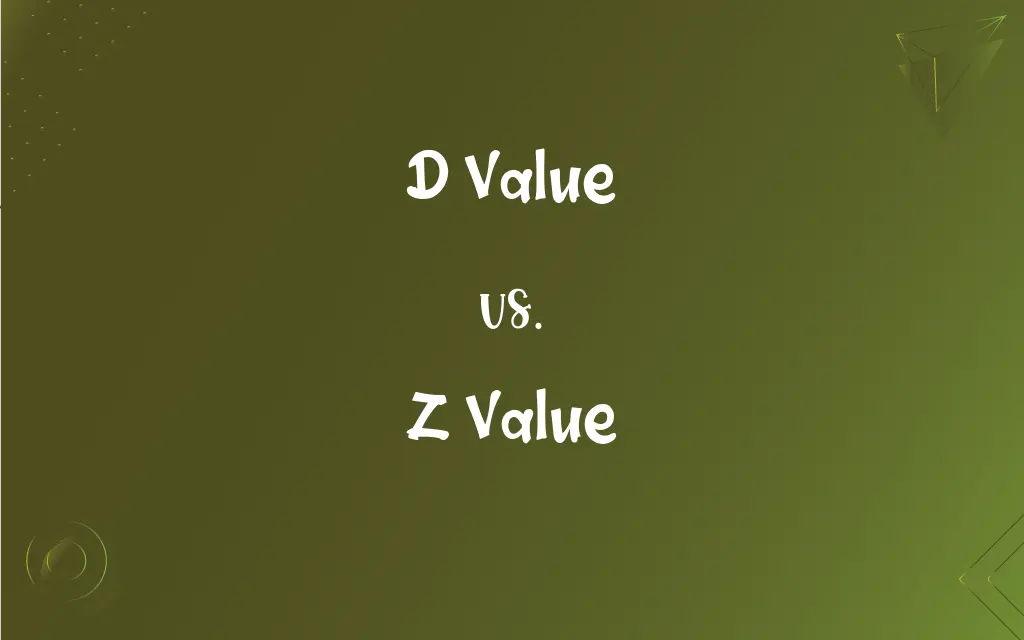 D Value vs. Z Value: What’s the Difference?