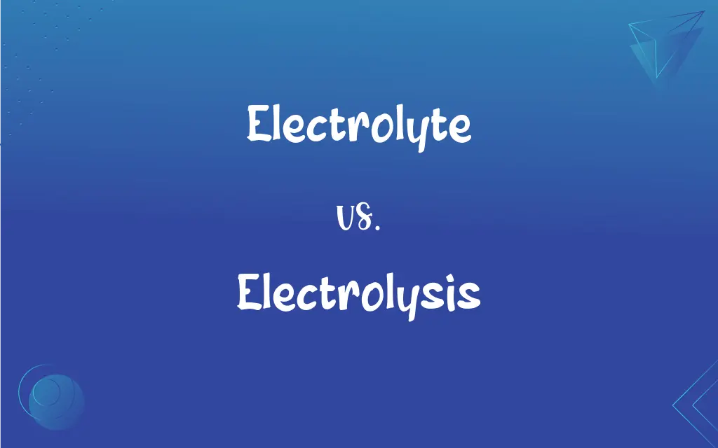 Electrolyte vs. Electrolysis: What’s the Difference?