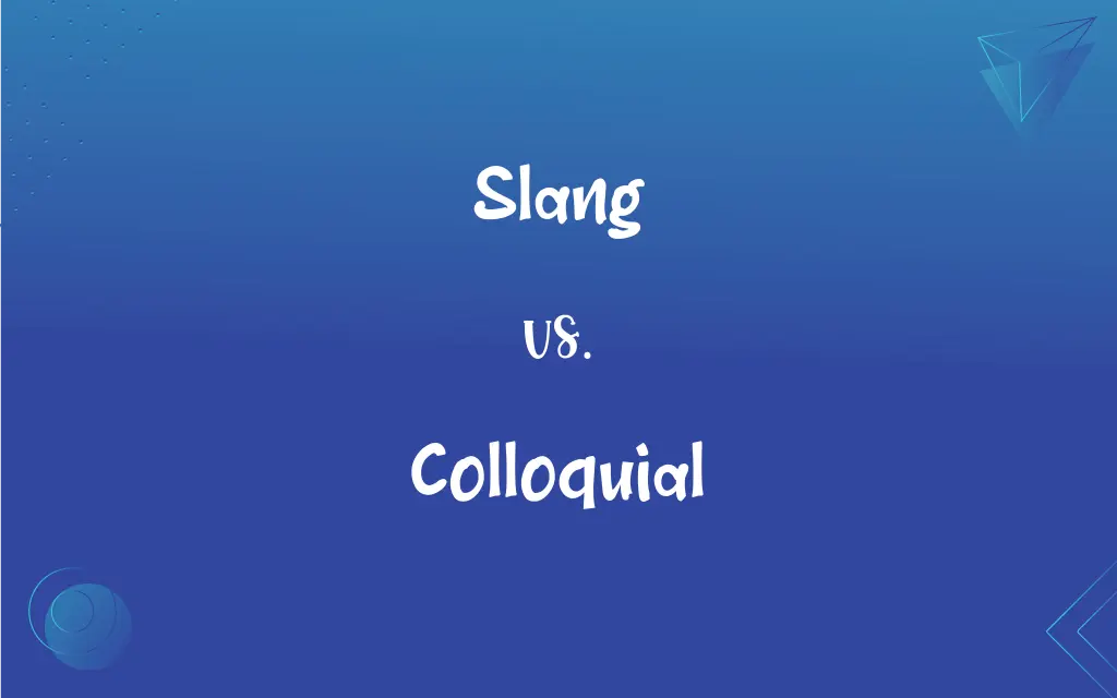 Slang Vs Colloquial Language